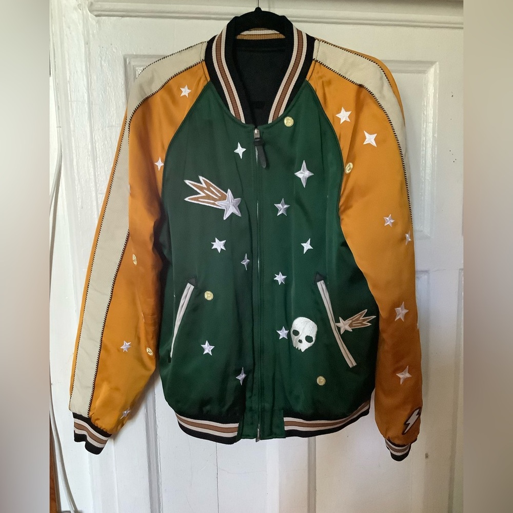 Coach Reversible Jacket/Leather Trim - Gem